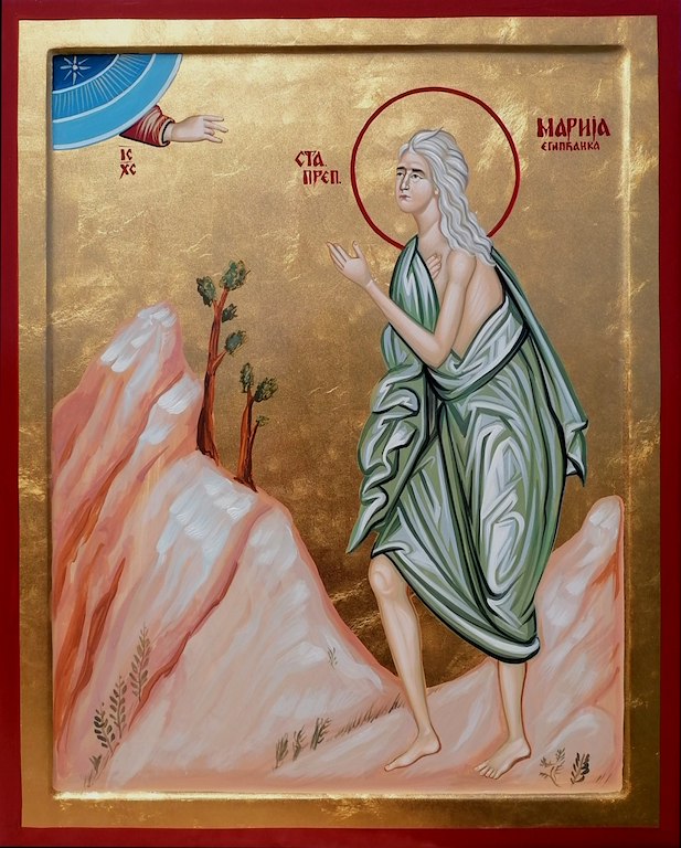 Ikona Sveta Marija Egipćanka dimenzije 40x50 cm