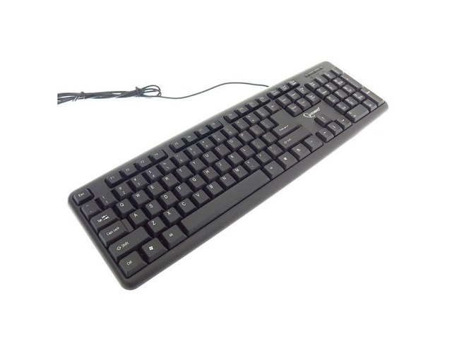 KB-U-103 ** Gembird Standardna tastatura US layout black USB A (303)