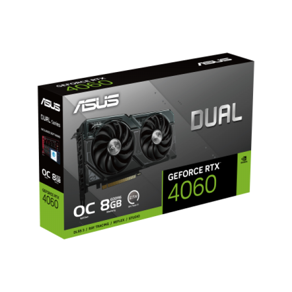 SVGA ASUS GEFORCE RTX 4060 DUAL V2 OC 8GB GDDR6, DUAL-RTX4060-O8G-V2