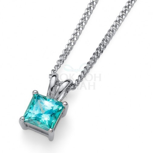 ŽENSKI OLIVER WEBER CATCH 925AG BLUE ZIRCON LANČIĆ SA SWAROVSKI KRISTALOM