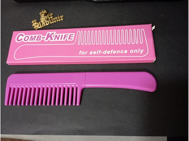 Comb Knife Cesalj sa skrivenim Nozem  Roze