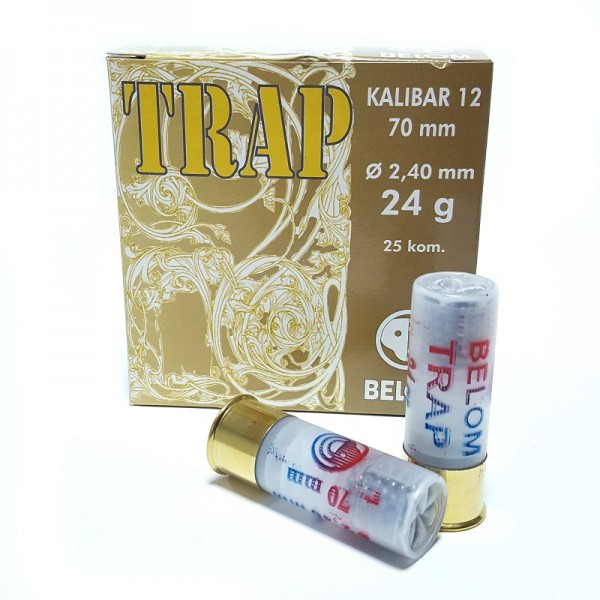 Lovacki patron Belom Trap 24gr 2,41mm 12/70 za prepelice