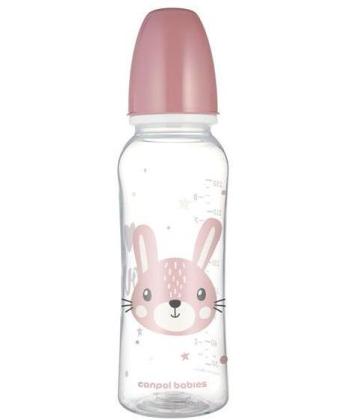 Canpol Babies flašica za bebe Cute Animals 250ml Pink - 11/841