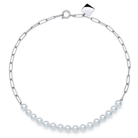 Ženska oliver weber aspect pearl ste ogrlica sa belim swarovski perlama ( 12201 )