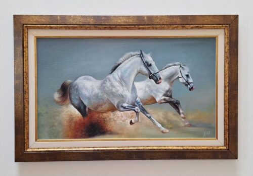 Ulje na platnu – Juris konja, prelepa slika!