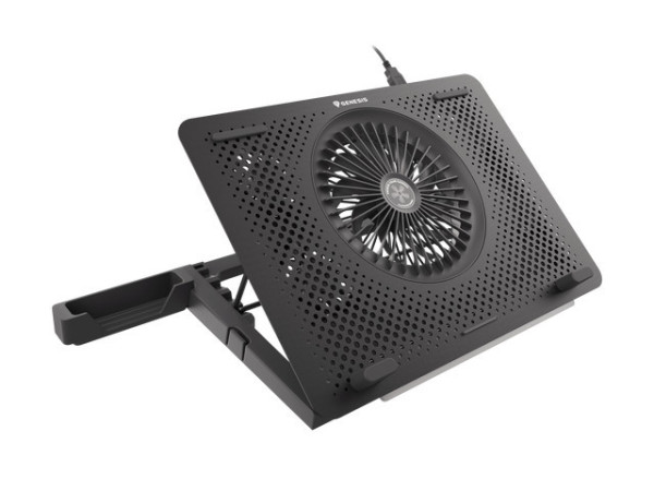 GENESIS OXID 450, Notebook Cooling Stand 15.6'' w/Mobile Phone Holder, Fans: 1x 14cm, 4x 6cm, Fan Speed Control, Adjustab ( NHG-1678 )