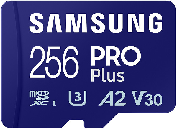 MicroSD 256GB, PRO Plus, SDXC, UHS-I U3 V30 A2, Read up to 180MB/s, Write up to 130 MB/s, for 4K and FullHD video record ( MB-MD256SA/EU )