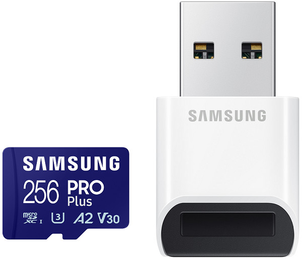 MicroSD 256GB, PRO Plus, SDXC, UHS-I U3 V30 A2 Class10, Read up to 180MB/s, Write up to 130 MB/s, for 4K and FullHD vide ( MB-MD256SB/WW )