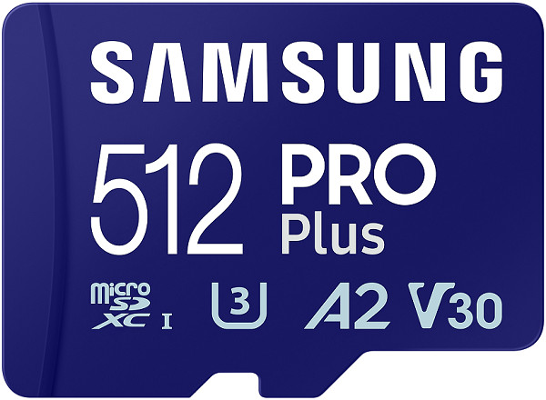 MicroSD 512GB, PRO Plus, SDXC, UHS-I U3 V30 A2, Read up to 180MB/s, Write up to 130 MB/s, for 4K and FullHD video record ( MB-MD512SA/EU )