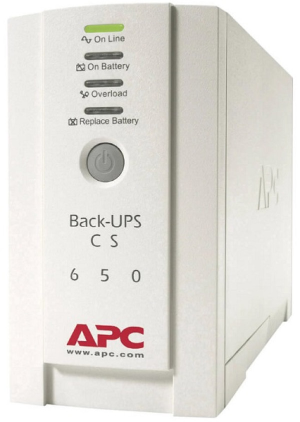 APC Back-UPS 650VA, Standby, Tower, 650VA/400W, 230V, 4x IEC C13 (3x Full + 1x Surge), Battery 9Ah (RBC17), Line Protect ( BK650EI )