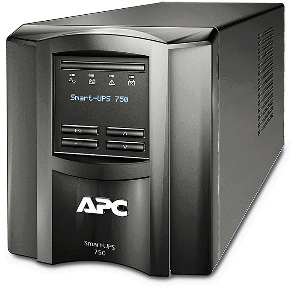 APC Smart-UPS 750VA, Line Interactive, Sine Wave, Tower, 750VA/500W, 230V, AVR, 6x IEC C13, Battery Pack 7Ah (RBC48), Sm ( SMT750IC )