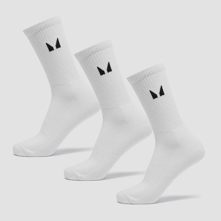 MP Unisex Socks (3 Pack) - čarape (pakovanje od 3 komada) - bele