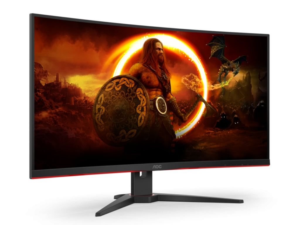 Monitor AOC CQ32G2SE/BK 31.5"/VA,zakrivljen/2560x1440/165Hz/1ms MPRT/HDMIx2,DP/freesync/zvučnici