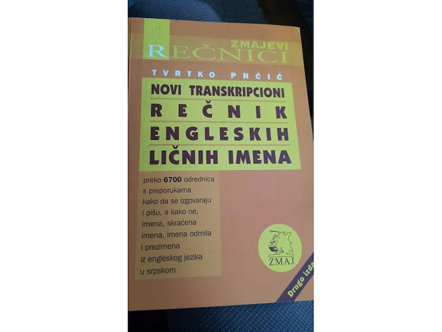 NOVI TRANSKRIPCIONI REČNIK ENGKESKIH LIČNIH IMENA