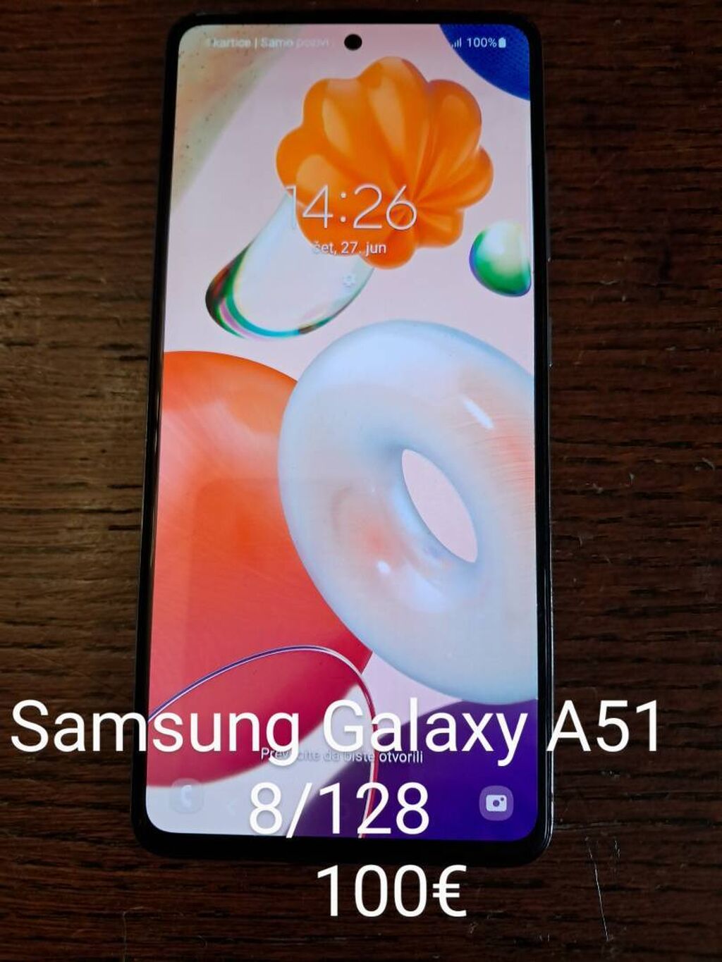 Samsung Galaxy A51 5G, 128 GB, bоја - Srebrna, Otisak prsta, Dual SIM, Face ID
