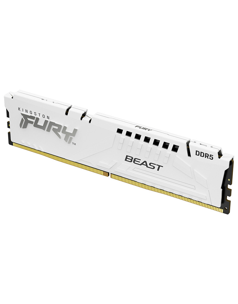 KINGSTON DIMM DDR5 32GB 6400MT/s KF564C32BWE-32 FURY Beast White EXPO