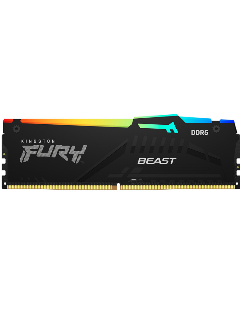 KINGSTON DIMM DDR5 32GB 6400MT/s KF564C32BBA-32 FURY Beast Black RGB XMP