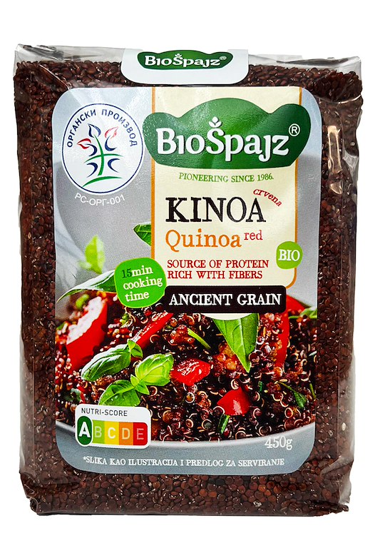 Crvena kinoa (organski proizvod) 450 g Bio Špajz