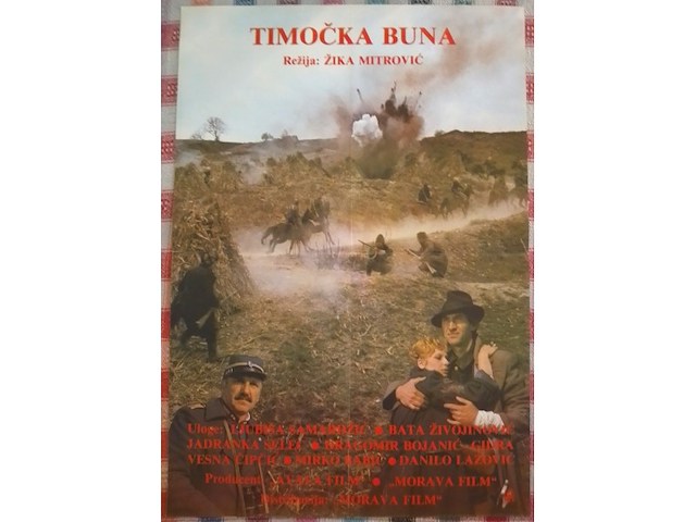 plakat TIMOČKA BUNA