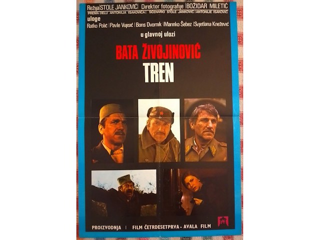plakat TREN (Velimir Bata Živojinović)