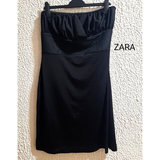 ZARA CRNA TOP HALJINA VEL L