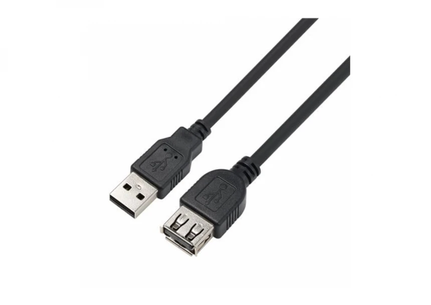 CC USB AM 2.0 -> USB AF, 2m, C-AFA3200, crni, MS