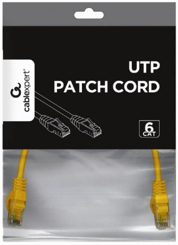 PP6U-0.25M/Y Gembird Mrezni kabl, CAT6 UTP Patch cord 0.25m yellow
