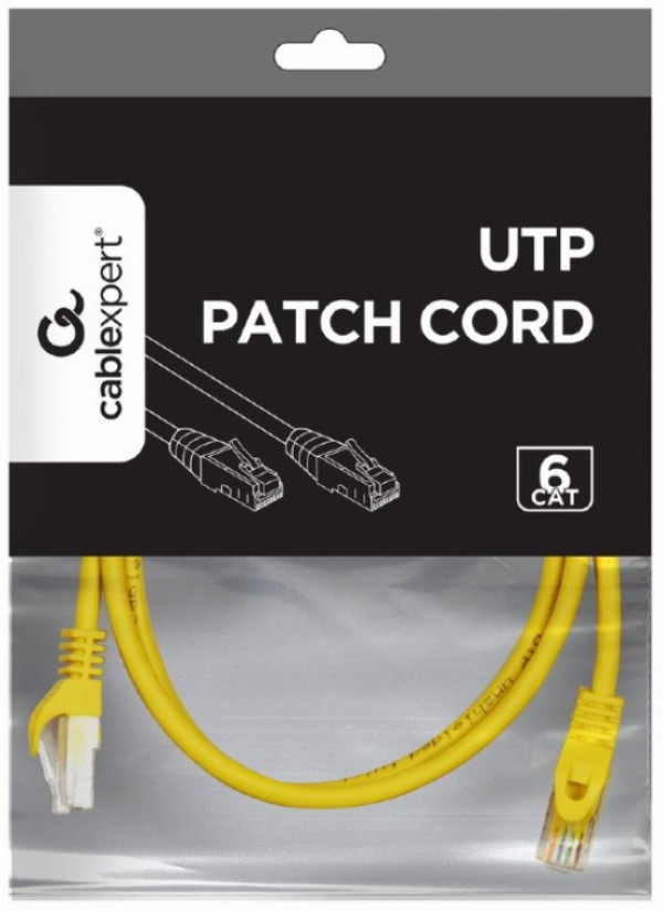 PP6U-0.5M/Y Gembird Mrezni kabl, CAT6 UTP Patch cord 0.5m yellow