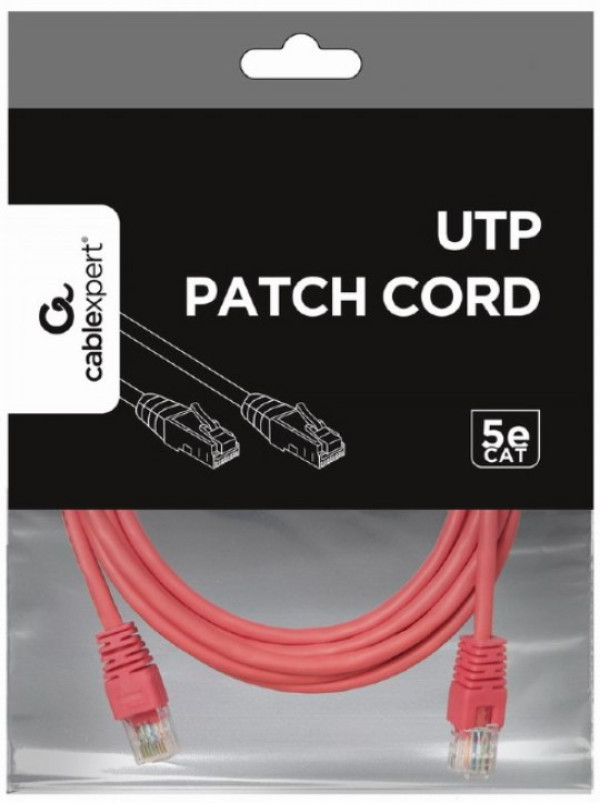 PP12-3M/RO Gembird Mrezni kabl, CAT5e UTP Patch cord 3m pink