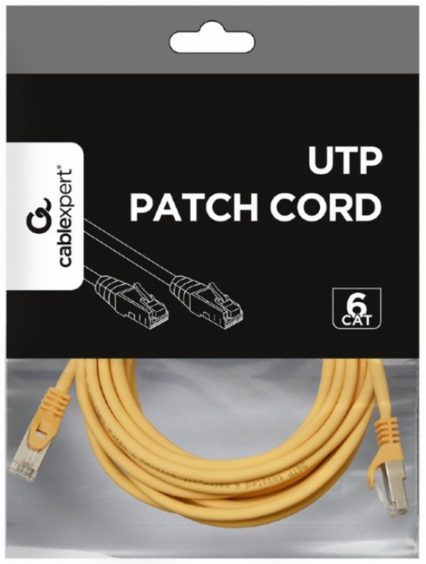 PP6U-5M/Y Gembird Mrezni kabl, CAT6 UTP Patch cord 5m yellow