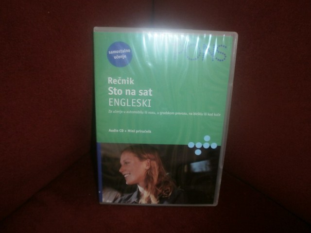 RECNIK STO NA SAT  ENGLESKI,knjizica plus DVD