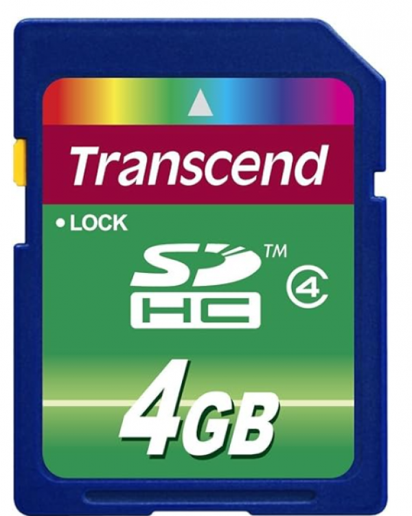 TRANSCEND Secure Digital 4 GB, Class 4 ( TS4GSDHC4 )