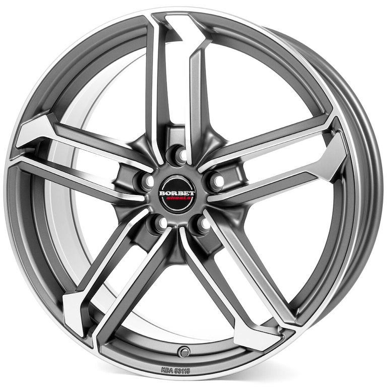 BORBETATX GRAPHITE POLISHED MATT 19x8-5/114.3