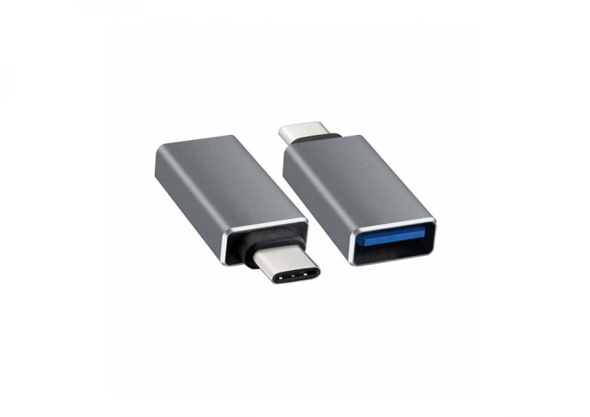 E-Green Adapter USB 3.1 tip C (M) - USB 3.0 (F) crni