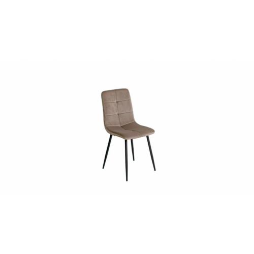 Trpezarijska stolica 1225 Bez /Crne metalne noge