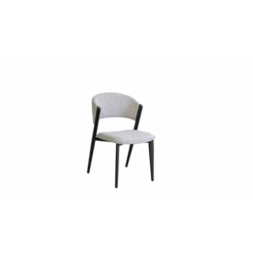 Trpezarijska stolica B2666 Svetlo siva/Crne metalne noge 470x450x810 mm