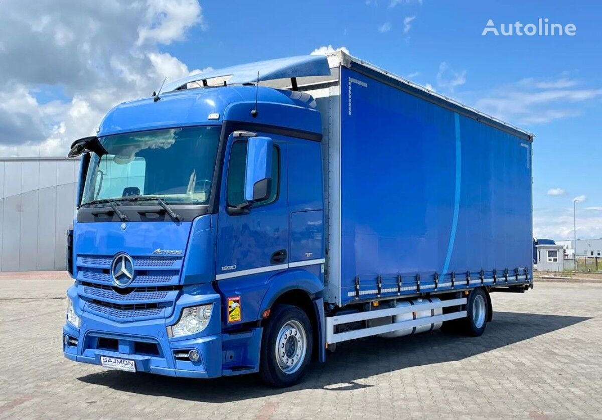 Mercedes-Benz ACTROS 1830 / PRZESTRZENNY 60M3 / 7,75 M / SALON PL kamion sa klizna zavesa cerada