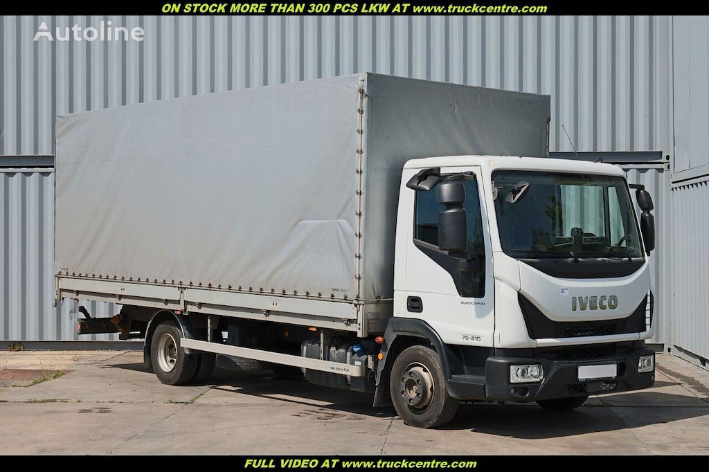 IVECO EUROCARGO 75 E210, EURO 6, 15 PALLETS kamion s ceradom