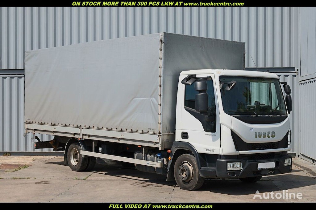 IVECO UROCARGO 75 E210, EURO 6, 15 PALLETS kamion s ceradom