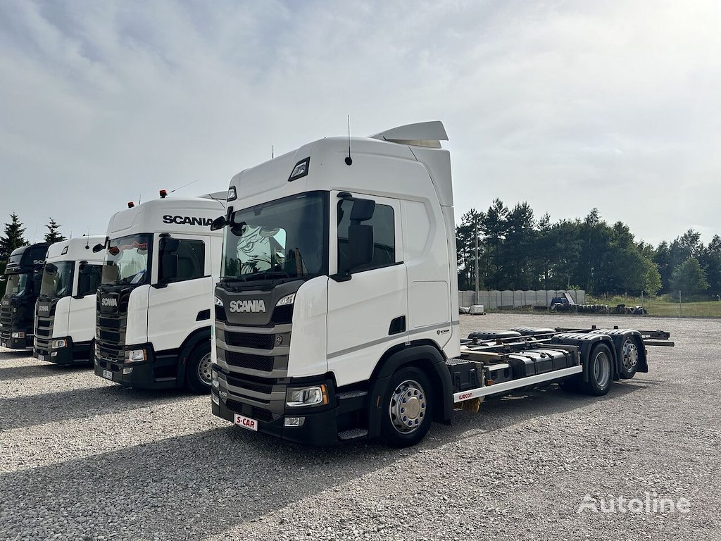 Scania R 450 BDF_Full Led_Xenony_Nawigacja_ vozilo za prevoz kontejnera