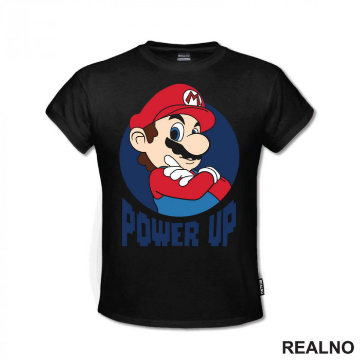 POWER UP - SUPER MARIO - MAJICA