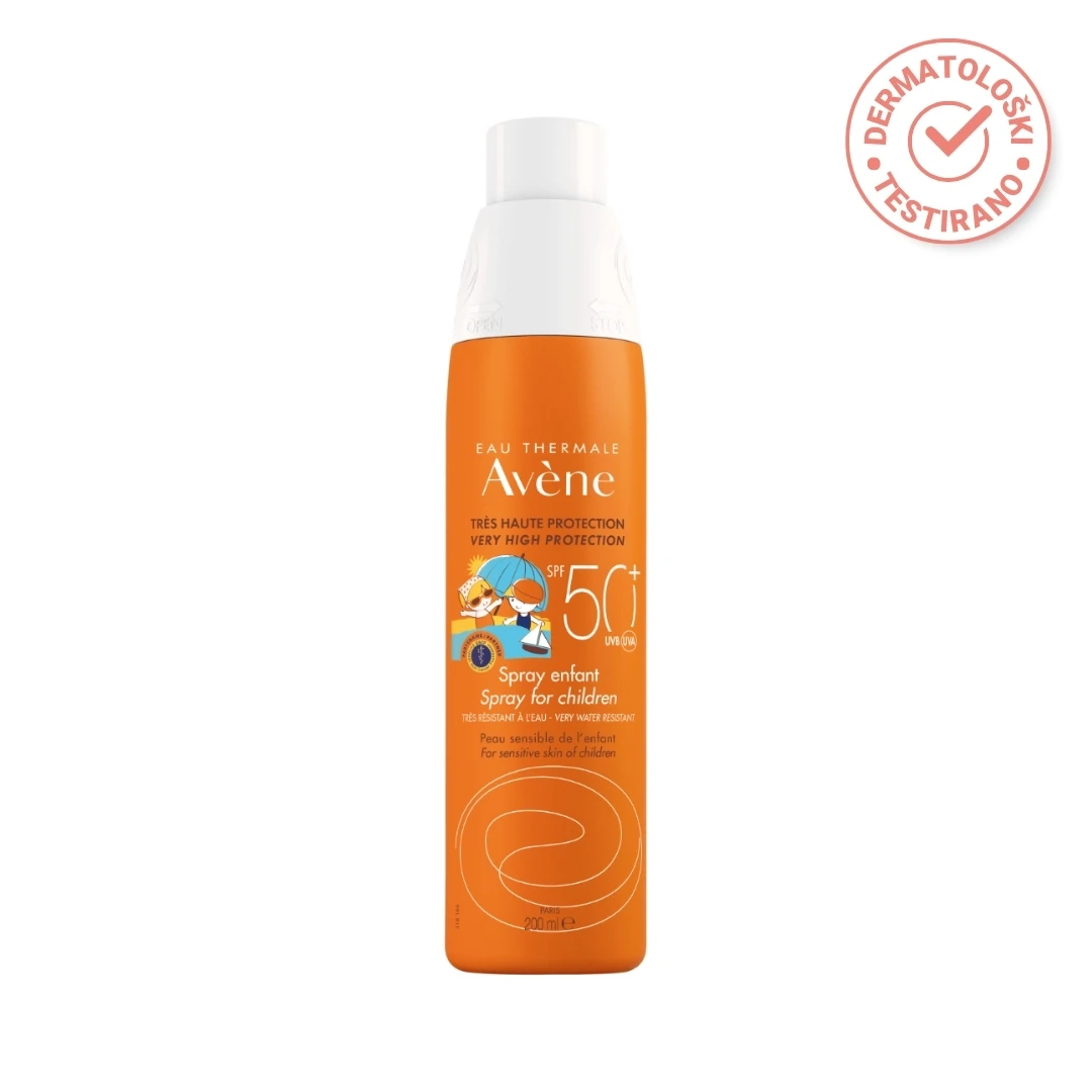 Avène SUN Sprej za Decu SPF50+ 200 mL; Zaštita Osetljive Dečje Kože od Sunca