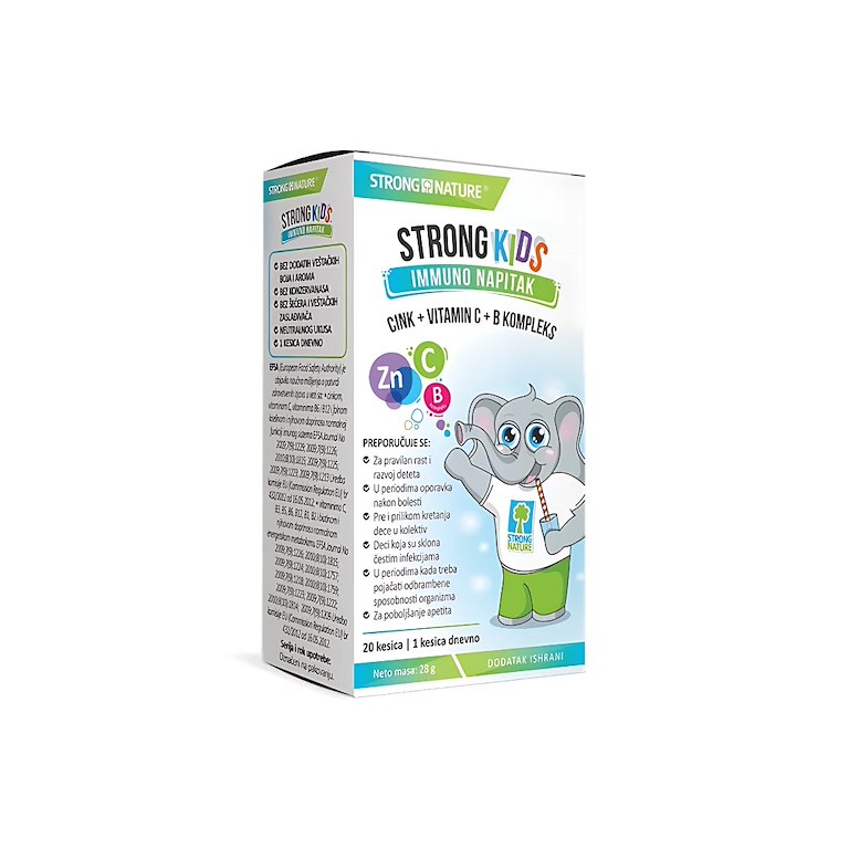 STRONG NATURE® Strong Kids Immuno Napitak 20 Kesica