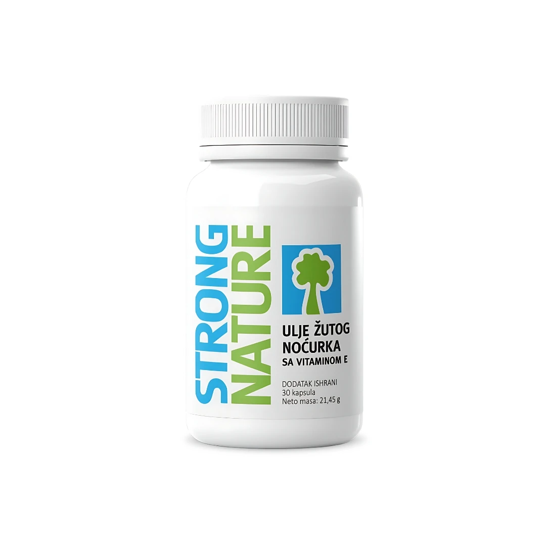 STRONG NATURE® Ulje Žutog Noćurka sa Vitaminom E 100 Kapsula