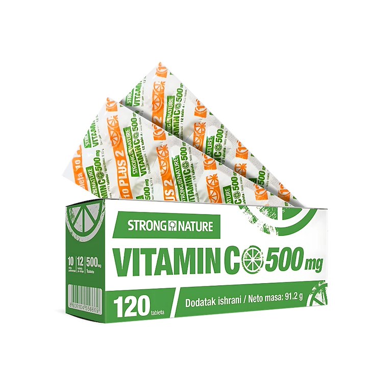 STRONG NATURE® Vitamin C 500 mg Strip Pakovanje 120 Tableta