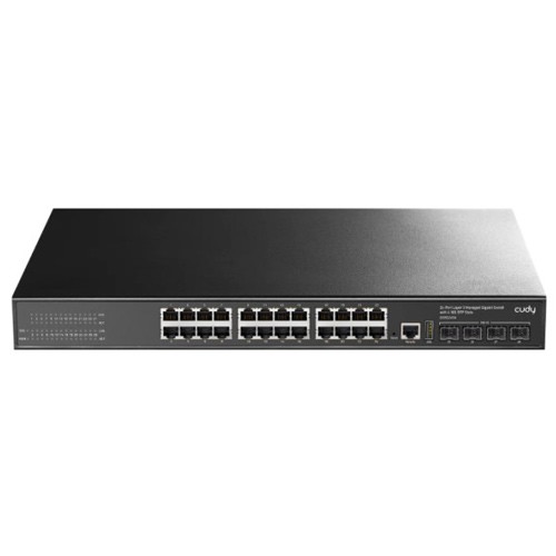 Cudy 24-GbE 4-SFP+ L3 Managed Gigabit Switch | GS5024S4