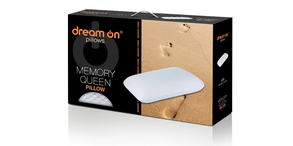 "Dream On" Memory Queen Jastuk od memorijske pene, 59x39x16 cm