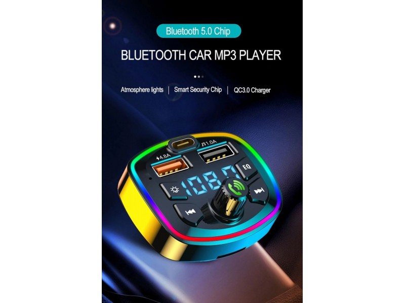 042 Q7Autopunjač/Bluetooth transmiter/MP3 player 3u1