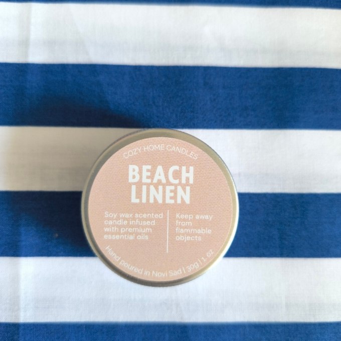 Beach Linen sveća u kutijici