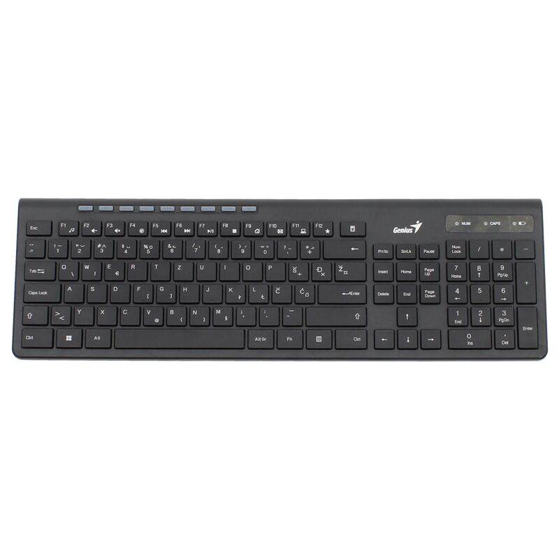 GENIUS SlimStar 7230 USB YU wireless crna tastatura